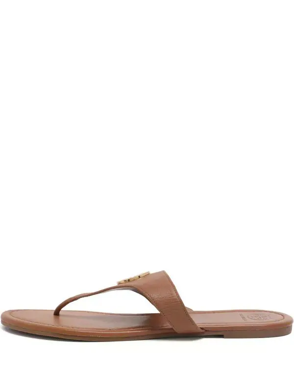 Tory Burch Benton Flat Sandals - Brown