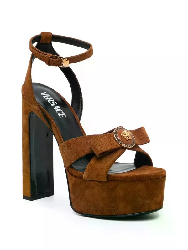 Versace 140mm Sandals - Brown