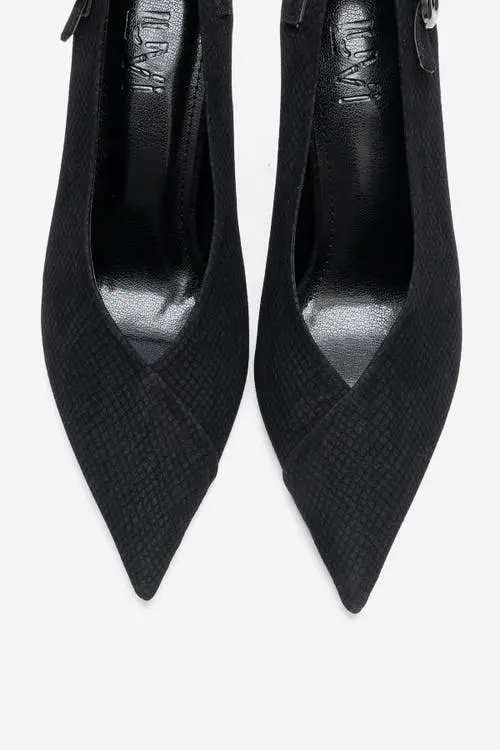 PROLOGUE SHOES Pointed-toe Stiletto Pumps - Black Pattern