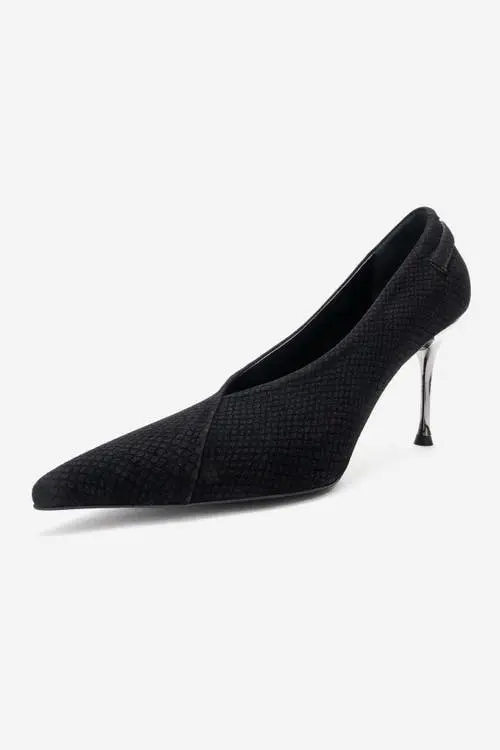 PROLOGUE SHOES Pointed-toe Stiletto Pumps - Black Pattern
