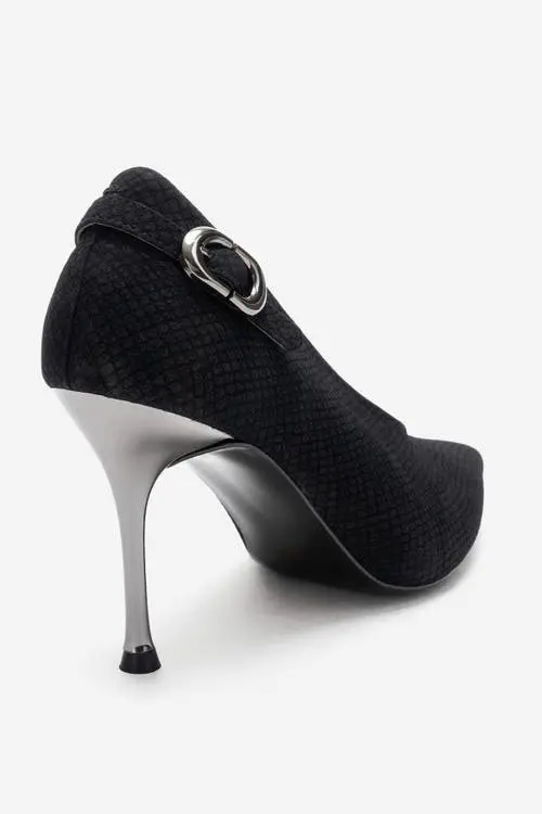 PROLOGUE SHOES Pointed-toe Stiletto Pumps - Black Pattern