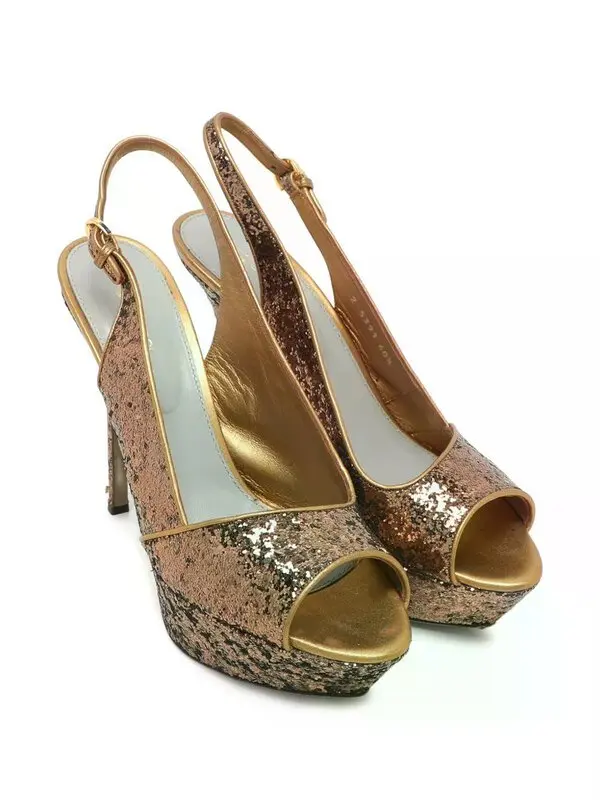 SERGIO ROSSI Slingback Platform Sandals