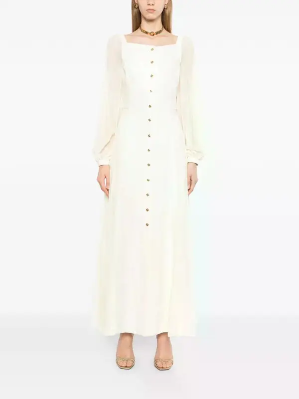 Versace Pleated Maxi Dress