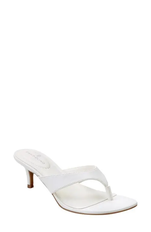 Bandolino Ammer Kitten Heel Flip Flop - White
