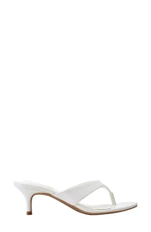 Bandolino Ammer Kitten Heel Flip Flop - White