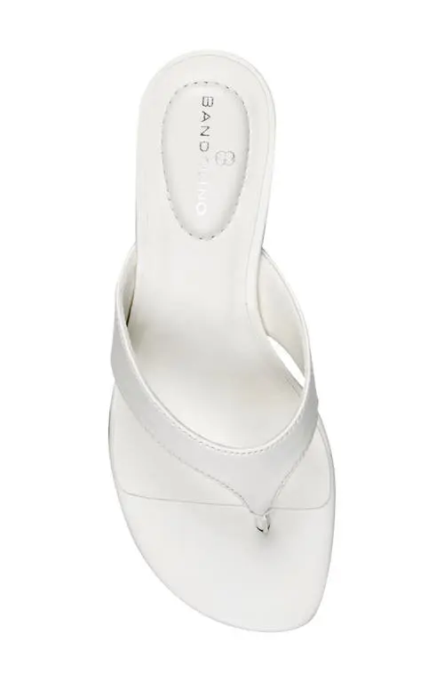 Bandolino Ammer Kitten Heel Flip Flop - White