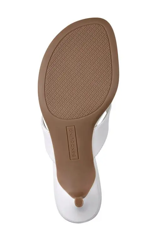 Bandolino Ammer Kitten Heel Flip Flop - White
