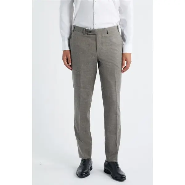JACK VICTOR Patrick Tropical Wool Pants - Greige