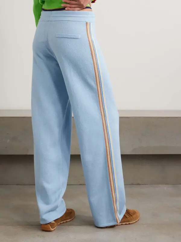 Guest In Residence Striped Cotton-blend Track Pants