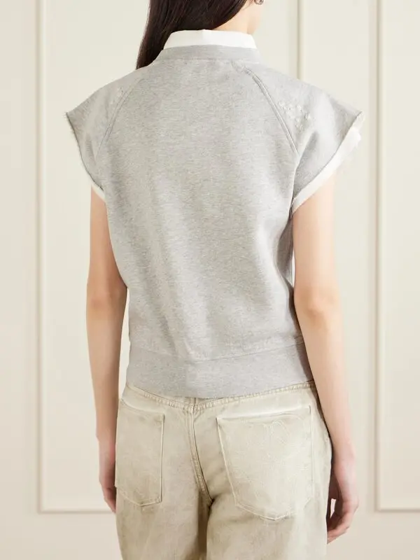 Acne Studios Printed Cotton-jersey Sweatshirt - Gray