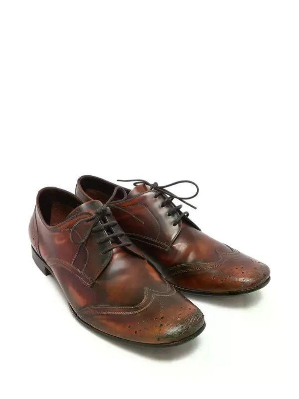 Prada Leather Oxford Shoes