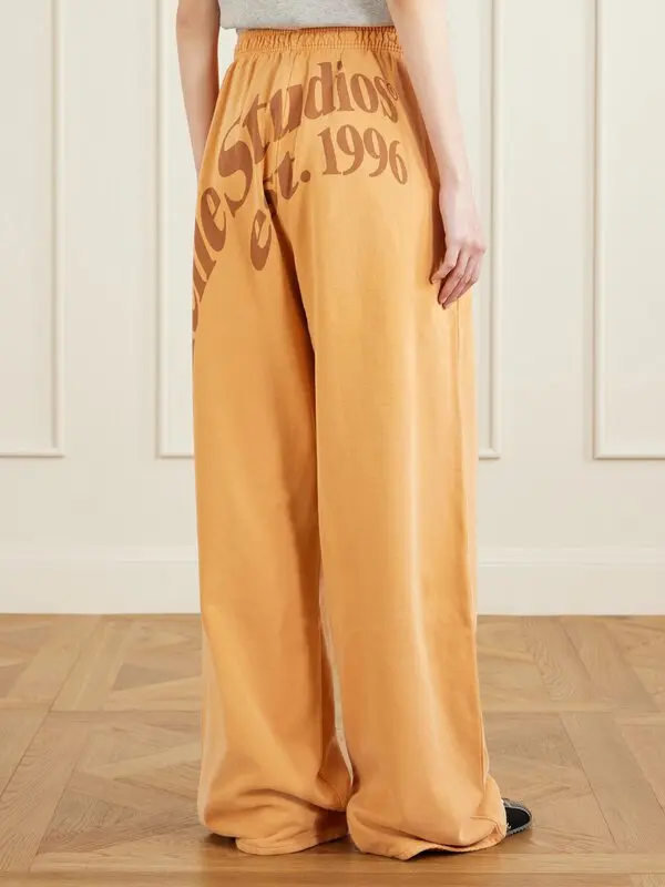 Acne Studios Cotton Logo-printed Sweatpants - Orange