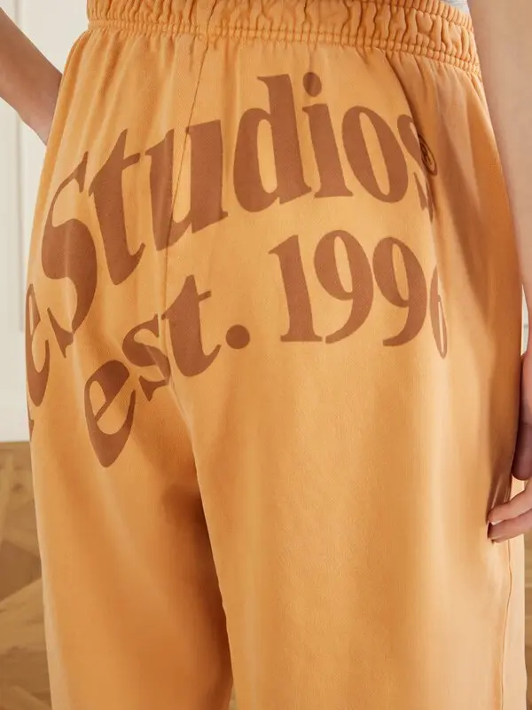 Acne Studios Cotton Logo-printed Sweatpants - Orange