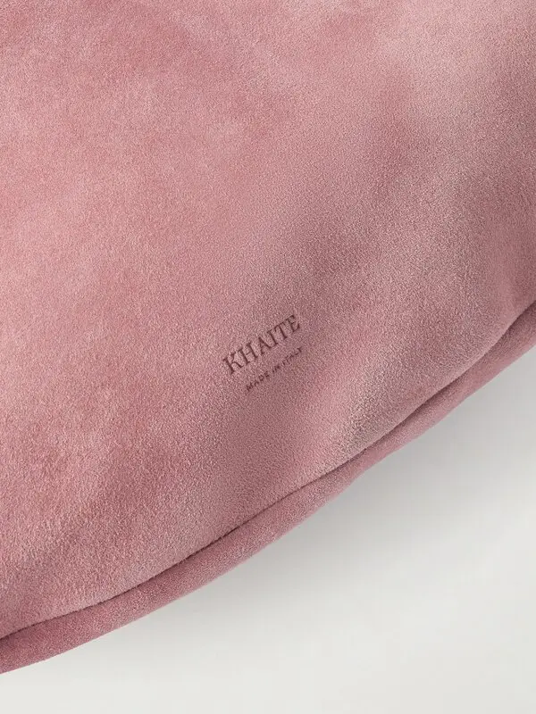 Khaite Olivia Medium Suede Tote - Pink