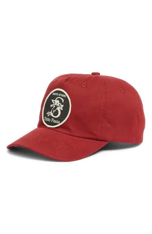 SANTO STUDIO Tutto Five-panel Baseball Cap - Merlot