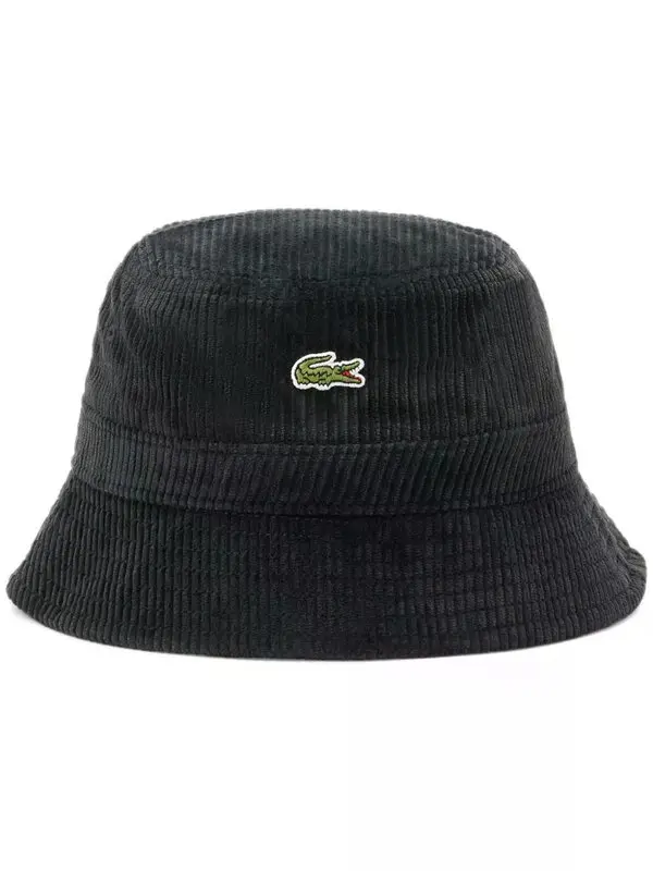 Lacoste Corduroy Bucket Hat - Black