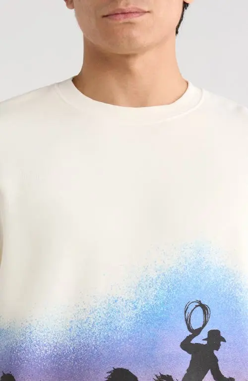 ONE OF THESE DAYS Driftin' Back Cotton Graphic Sweatshirt