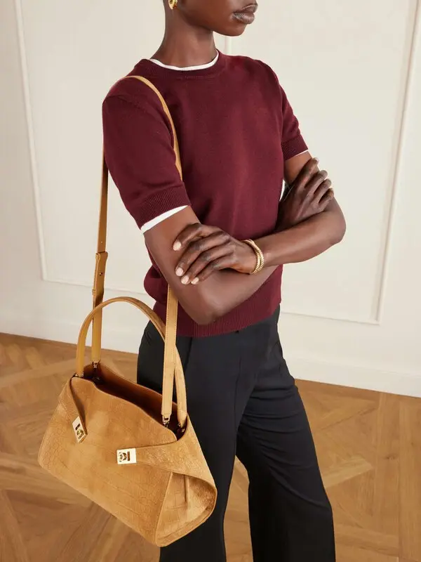 FERRAGAMO Hug Small Embellished Tote