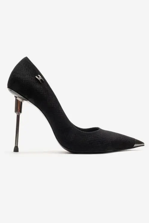 PROLOGUE SHOES Carlas Stiletto Pump - Black Pattern