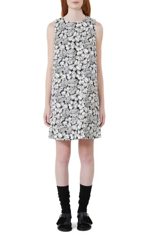 Max Mara Floral Cotton Shift Dress