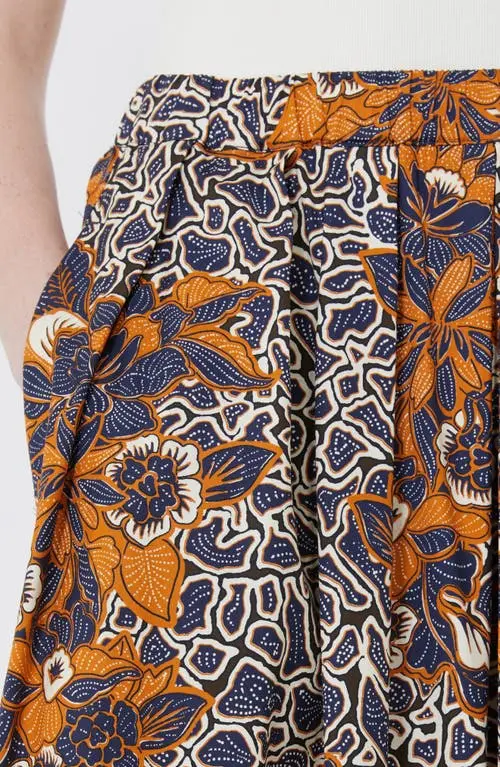 Max Mara Paisley Floral Cotton Skirt