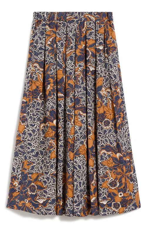 Max Mara Paisley Floral Cotton Skirt