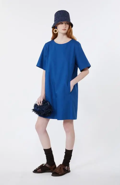 Max Mara Aloa Cotton & Linen T-shirt Dress