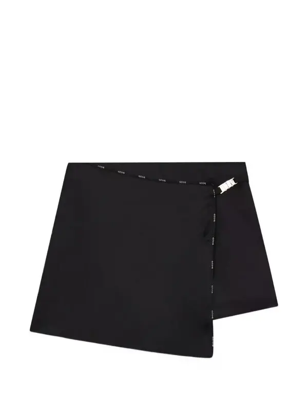 Gcds Logo-trim Mini Skort - Black
