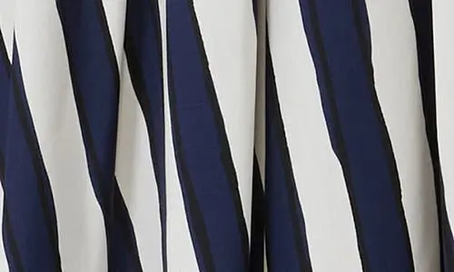 Max Mara Striped Cotton Skirt - Navy
