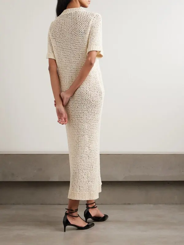 LIBEROWE Ollie Open-knit Maxi Dress