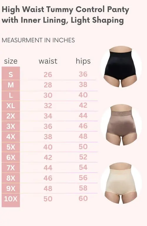 RAGO High Waist Tummy Control Panty - Black