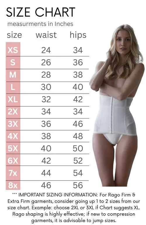 RAGO Shapette Powermesh Satin Panel Waist Cincher - Beige