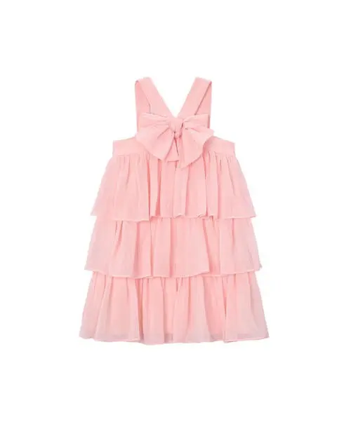 MAYORAL Ruffled Bambula Dress - Pink