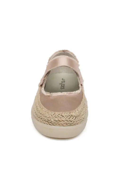 J/SLIDES NYC Horizon Mary Jane Espadrille Sneaker - Champagne