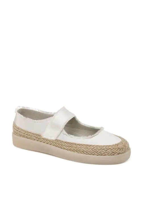 J/SLIDES NYC Horizon Mary Jane Espadrille Sneaker - White