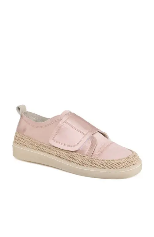 J/SLIDES NYC Hollis Satin Sneaker - Blush