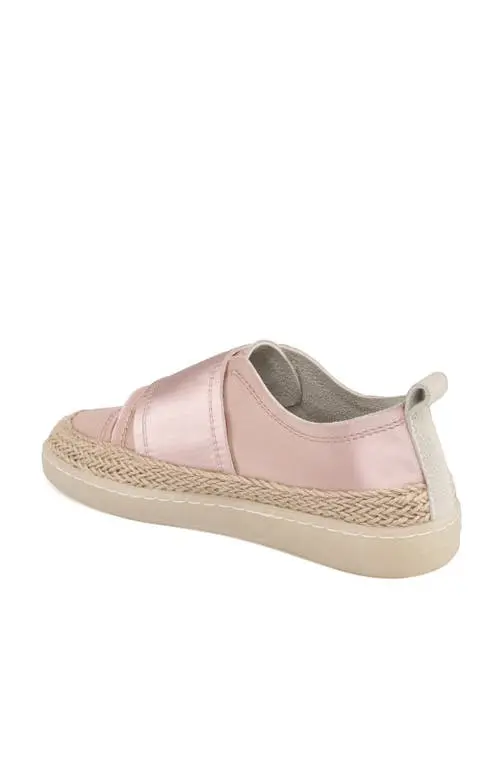 J/SLIDES NYC Hollis Satin Slip-on Sneakers - Blush