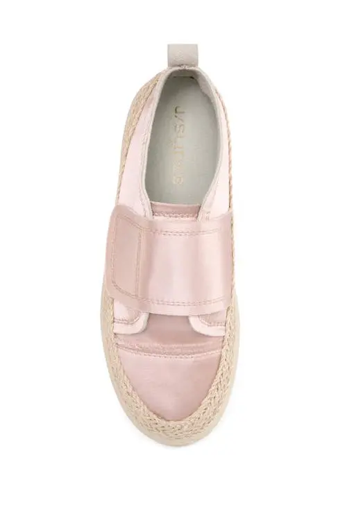 J/SLIDES NYC Hollis Satin Slip-on Sneakers - Blush