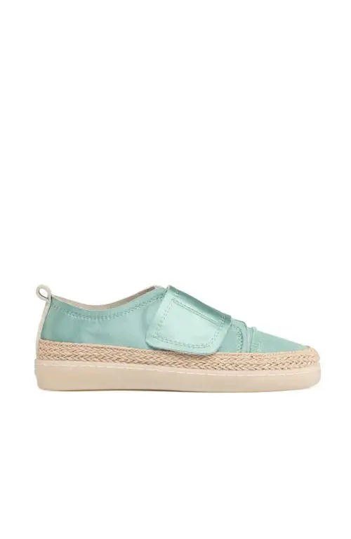 J/SLIDES NYC Hollis Satin Sneaker - Mint