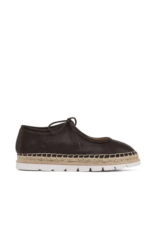 J/SLIDES NYC Billie Leather Oxford-sneaker - Dk-brown