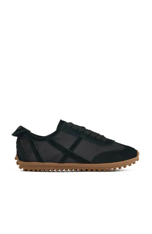 J/SLIDES NYC Emily Suede Sneaker - Black