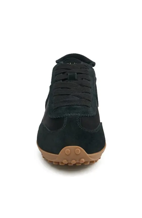 J/SLIDES NYC Emily Suede Sneaker - Black