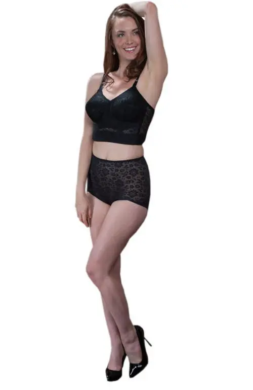 RAGO V- Leg Panty Brief Extra Firm Shaping - Black