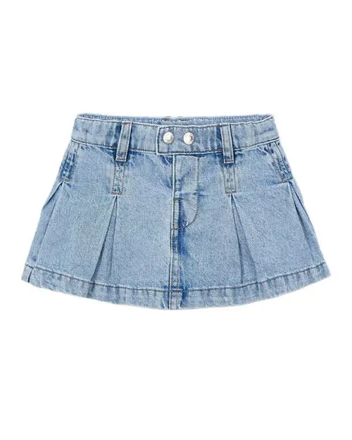 MAYORAL Denim Pleated Skirt