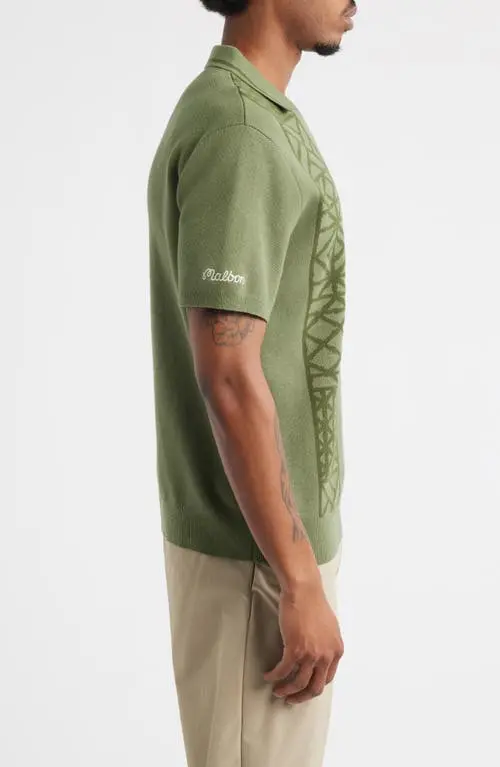MALBON Habana Cotton Polo - Olivine
