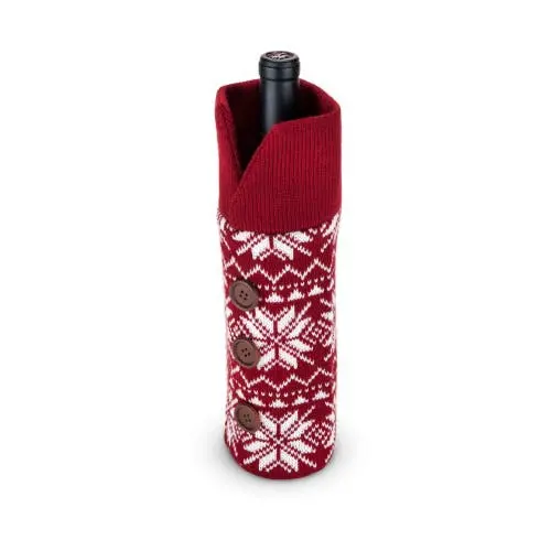 TWINE Wool Holiday Wine Bottle Sweater