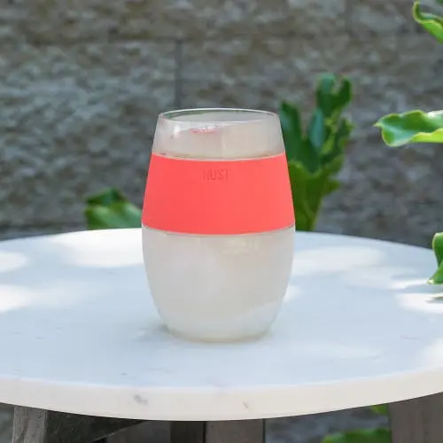 HOST Wine Freeze Cooling Cup In Coral - Pink