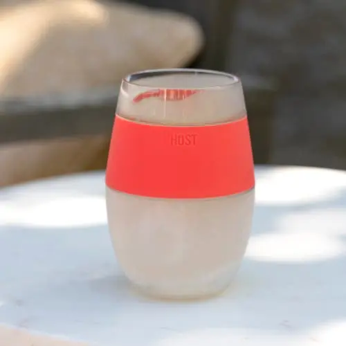 HOST Wine Freeze Cooling Cup In Coral - Pink