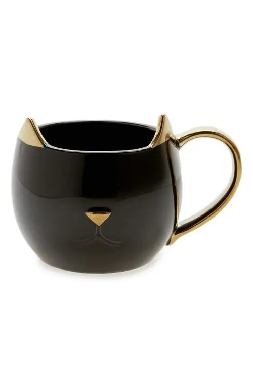 PINKY UP Chloe Cat Ceramic Mug - Black