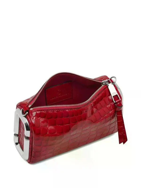 Marc Jacobs Glossy Croc Snapshot Shoulder Bag